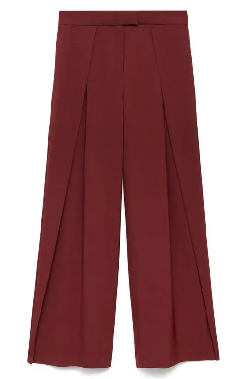 Mango Inverted Pleat Wide-leg Trousers