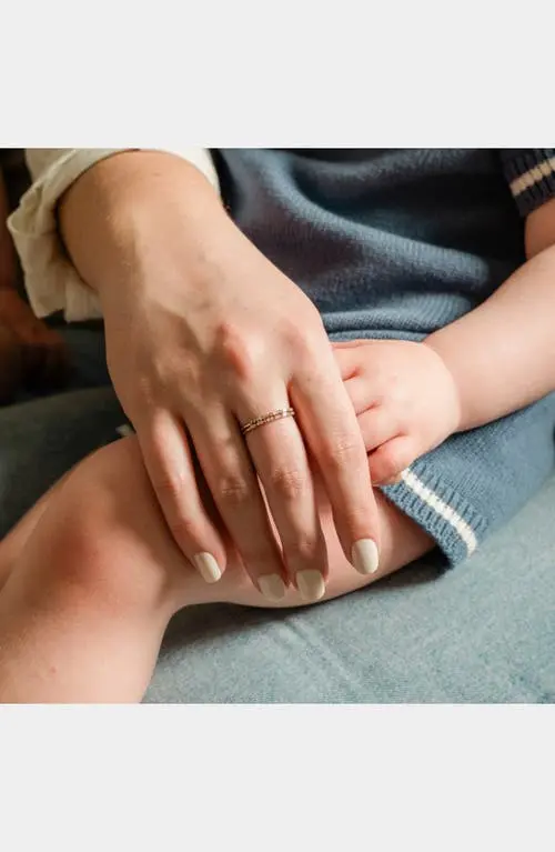 MADE BY MARY Ily Morse Code Ring - Gold Vermeil