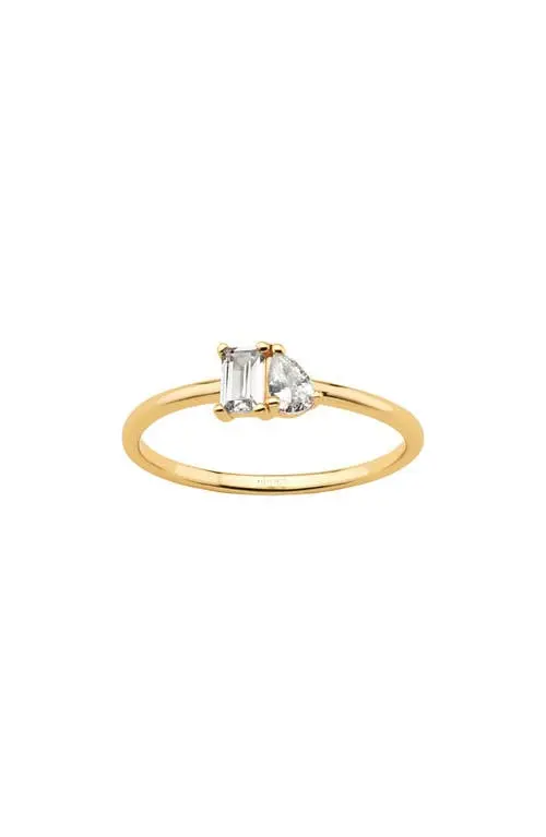 MADE BY MARY Toi Et Moi Ring - Gold Vermeil