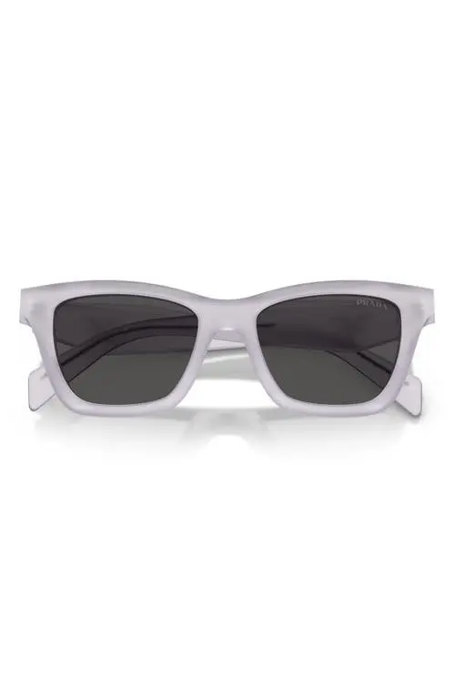 Prada 52mm Butterfly Sunglasses - Frosted Ice/dark Grey
