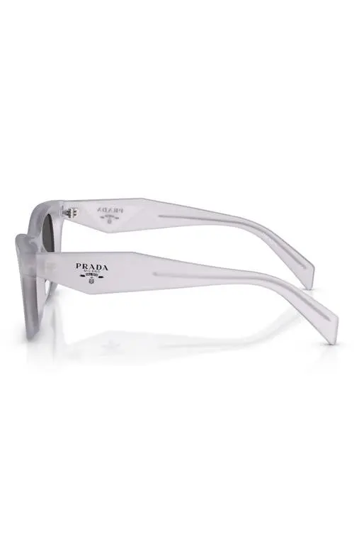 Prada 52mm Butterfly Sunglasses - Frosted Ice/dark Grey