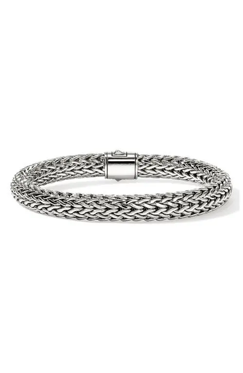 John Hardy Sterling Pavé Diamond Chain Bracelet - Silver
