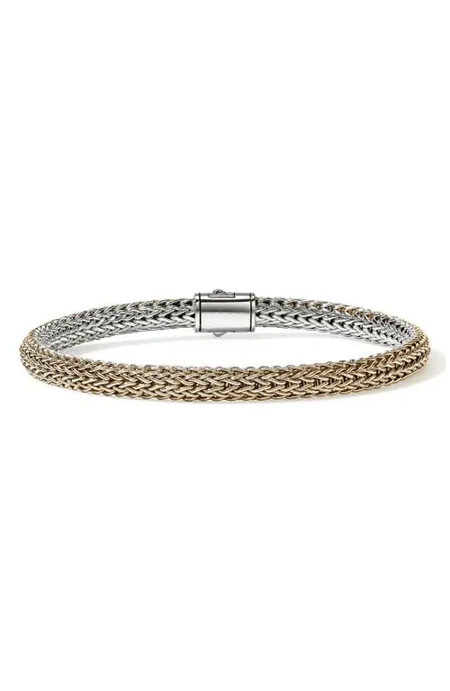 John Hardy Sterling Pavé Diamond Icon Bracelet - Silver And Gold