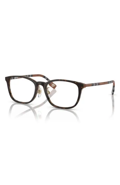 Burberry Rectangular Optical Glasses - Dark Havana/brown/demo