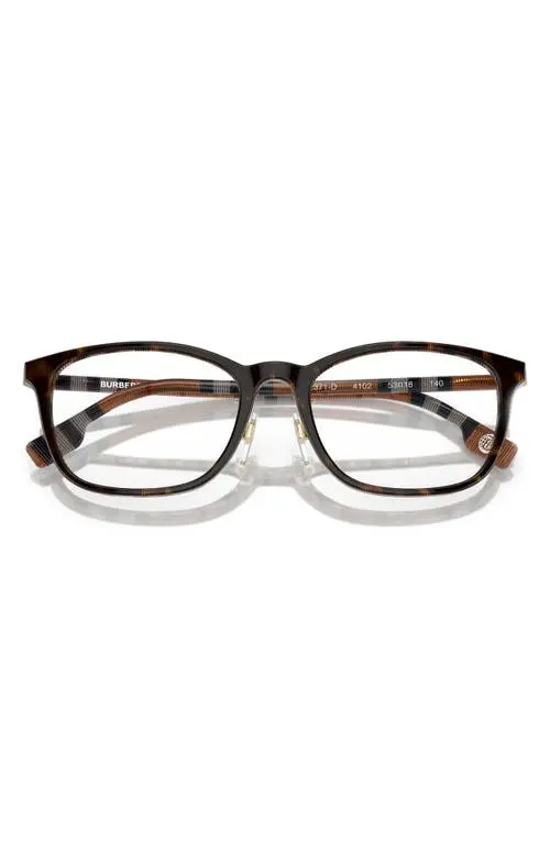 Burberry Rectangular Optical Glasses - Dark Havana/brown/demo
