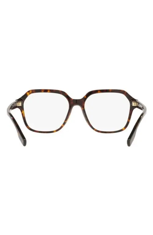 Burberry 54mm Square Optical Glasses - Dark Havana/demo Lens