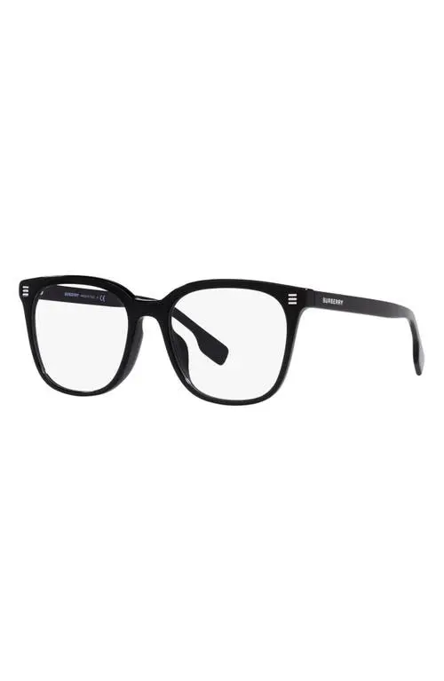 Burberry 53mm Square Optical Glasses - Black/demo Lens