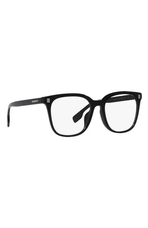 Burberry 53mm Square Optical Glasses - Black/demo Lens