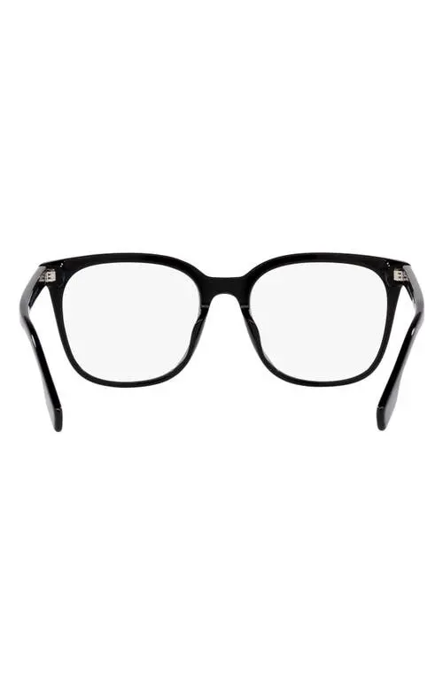 Burberry 53mm Square Optical Glasses - Black/demo Lens