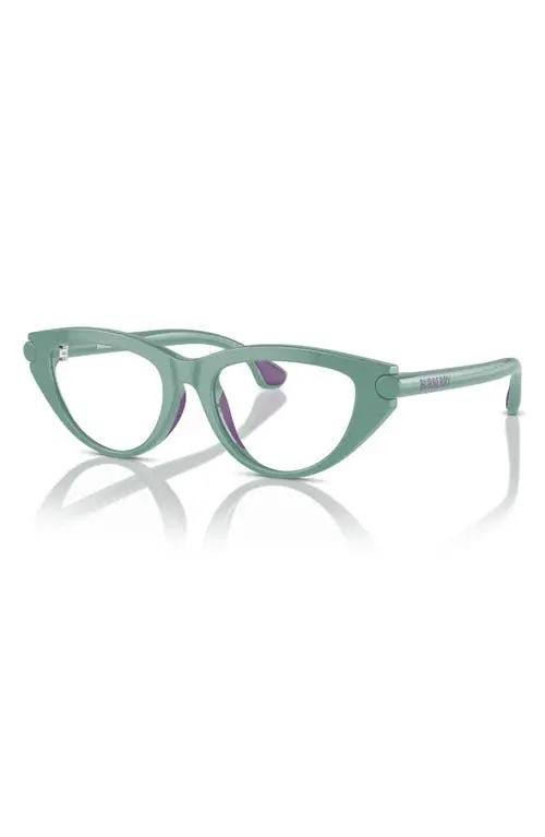 Burberry 45mm Cat Eye Optical Glasses - Green/demo Lens