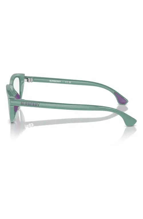 Burberry 45mm Cat Eye Optical Glasses - Green/demo Lens