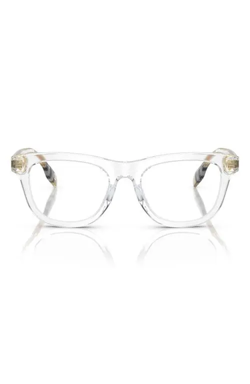 Burberry 47mm Square Optical Glasses - Transparent/demo Lens