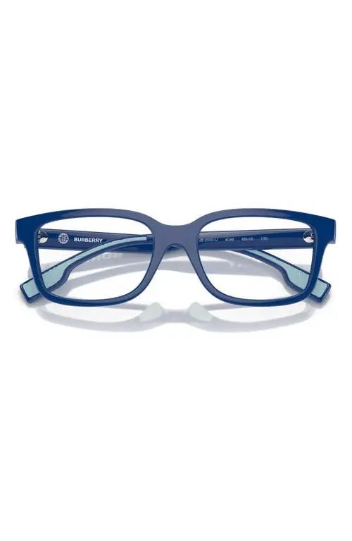 Burberry 48mm Rectangular Optical Glasses - Blue /demo Lens