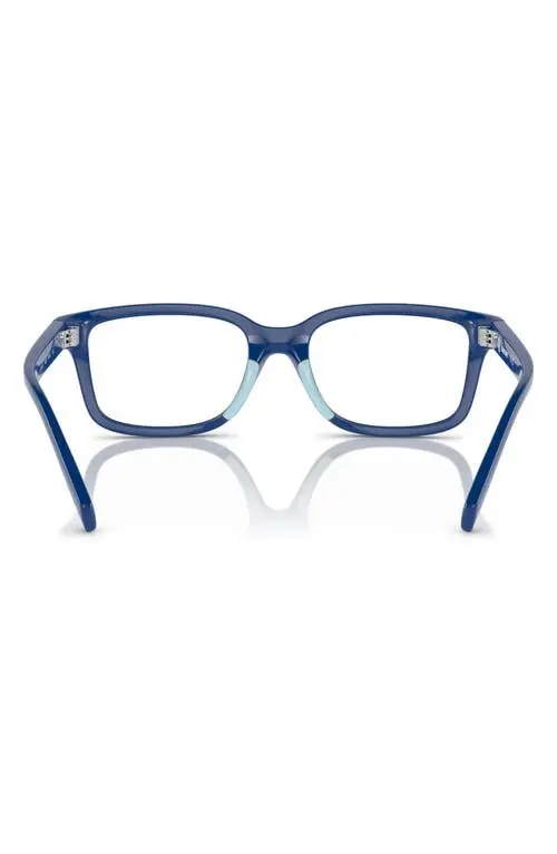 Burberry 48mm Rectangular Optical Glasses - Blue /demo Lens