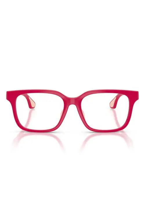 Burberry 49mm Rectangular Eyeglasses - Fuchsia/demo Lens