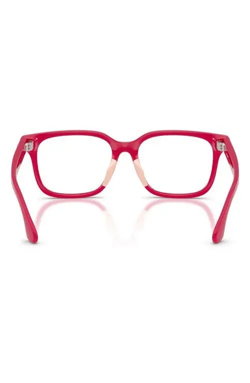 Burberry 49mm Rectangular Eyeglasses - Fuchsia/demo Lens