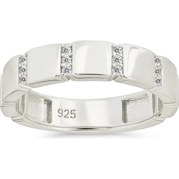 Sterling Forever Bradley Cubic Zirconia Ring - Silver