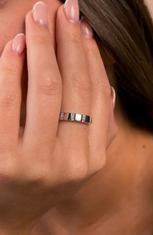 Sterling Forever Bradley Cubic Zirconia Ring - Silver