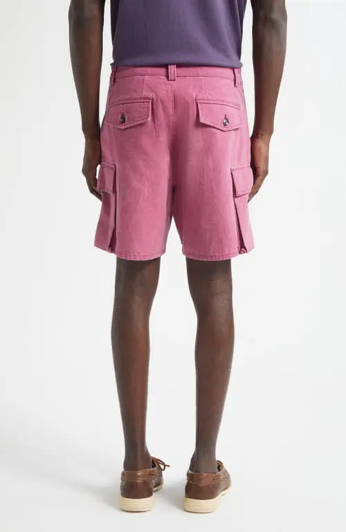 NOAH Pleated Organic Cotton Canvas Cargo Shorts