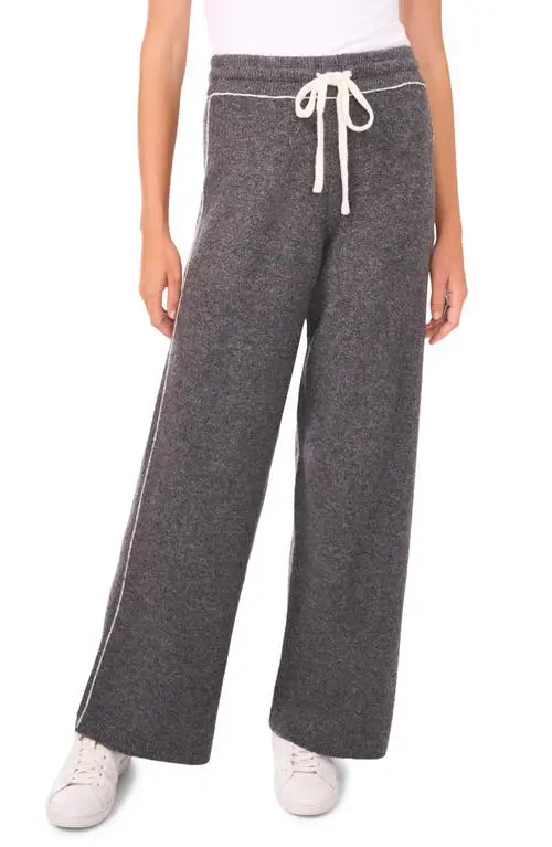 Vince Camuto Knit Drawstring Pants - Medium Heather Grey