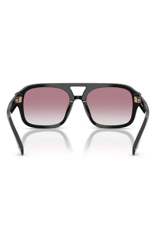 Tory Burch 53mm Gradient Pilot Sunglasses