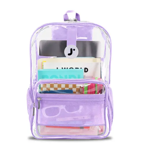 J WORLD Transparent Tpu Backpack - Digital Lavender