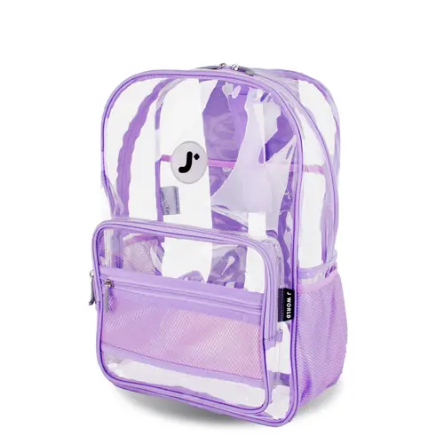 J WORLD Transparent Tpu Backpack - Digital Lavender