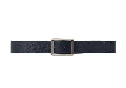 VAINCOURT PARIS Le Délicieux Reversible Leather Belt - Navy