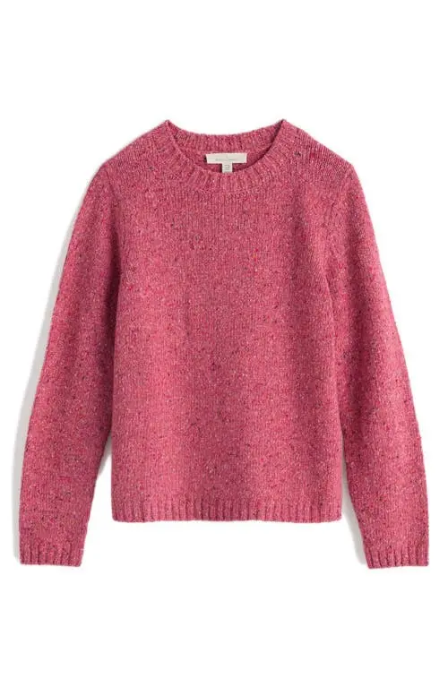 SEASALT CORNWALL Dawson Pick Merino Wool-blend Crewneck Sweater - Squash