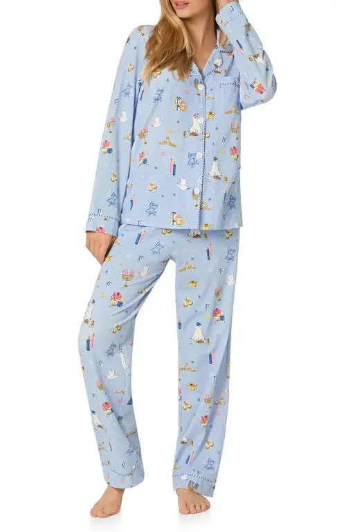 BEDHEAD PAJAMAS Print Stretch Organic Cotton Pajamas - Love And Light