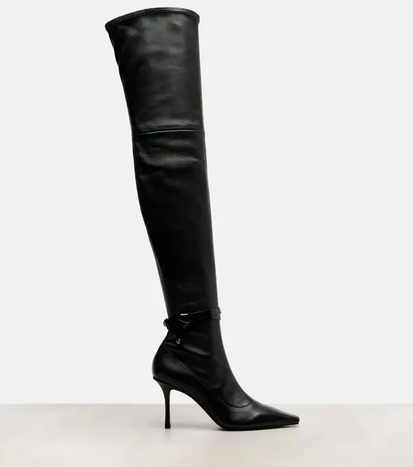 JIMMY CHOO Camie 85 Leather Over-the-knee Boots
