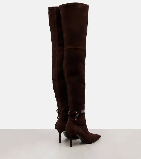 JIMMY CHOO Camie 85 Suede Over-the-knee Boots