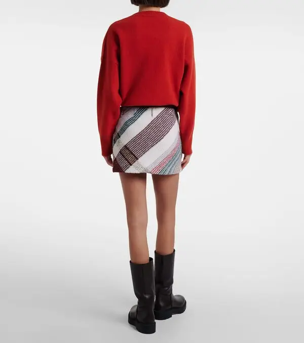 Missoni Zigzag Wool And Cotton-blend Miniskirt