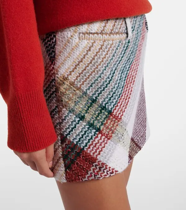 Missoni Zigzag Wool And Cotton-blend Miniskirt