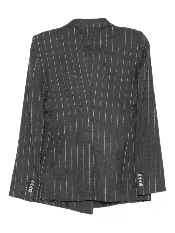 Tagliatore Pinstriped Double-breasted Blazer - Grey