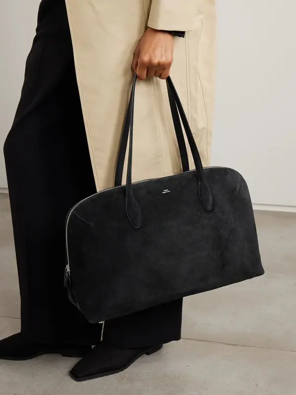 TOTEME Day Suede Tote - Black