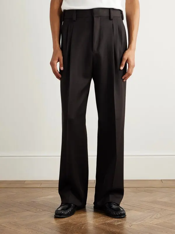 Zegna Straight-leg Wool-twill Trousers