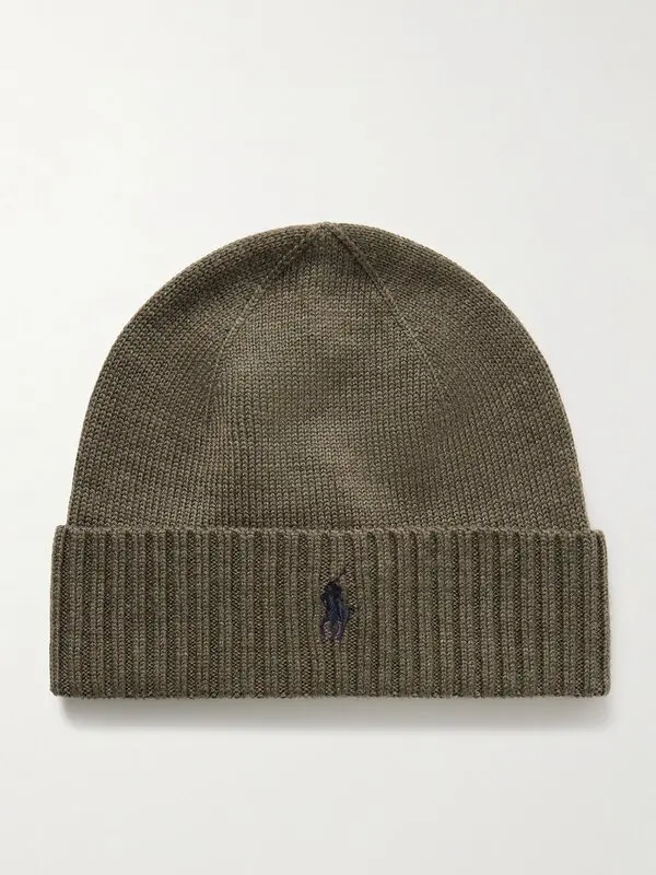 Polo Ralph Lauren Logo-embroidered Wool Beanie - Green