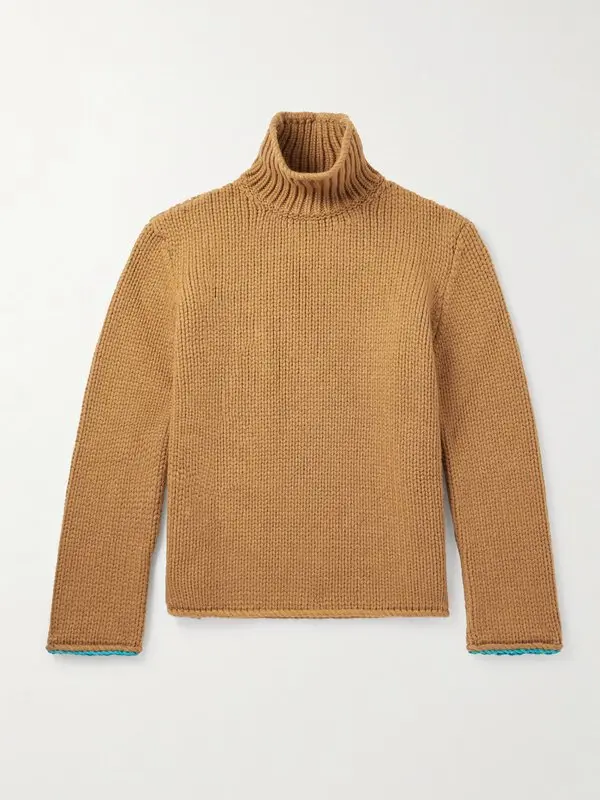 Loewe Wool Rollneck Sweater - Brown