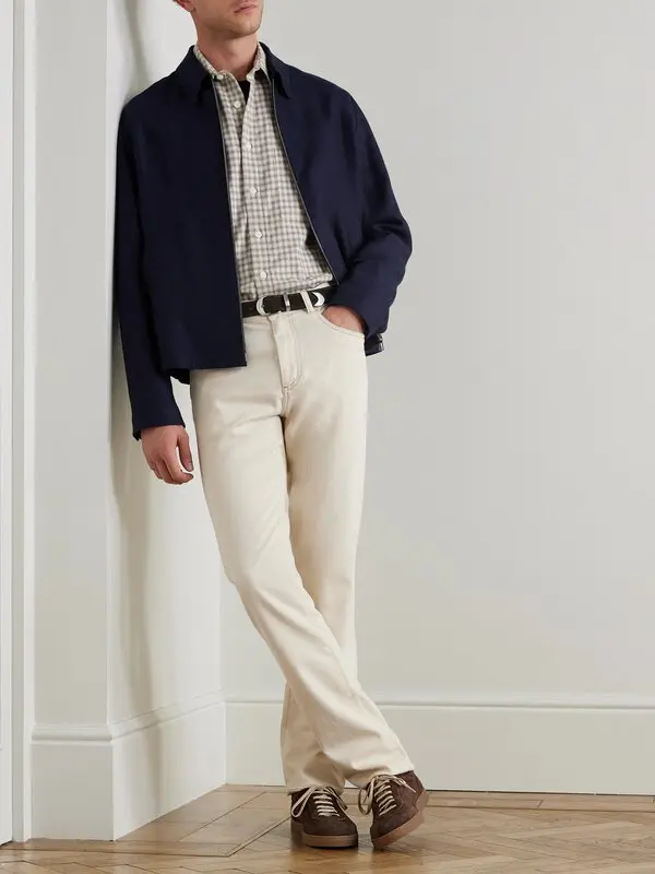 Canali Checked Cotton-flannel Shirt