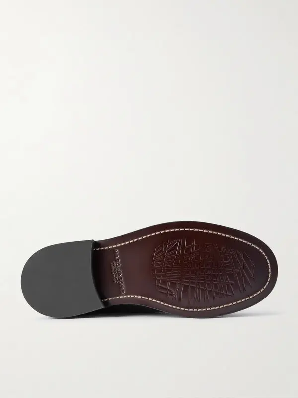 A.p.c. X Marc Jacobs Embellished Leather Penny Loafers