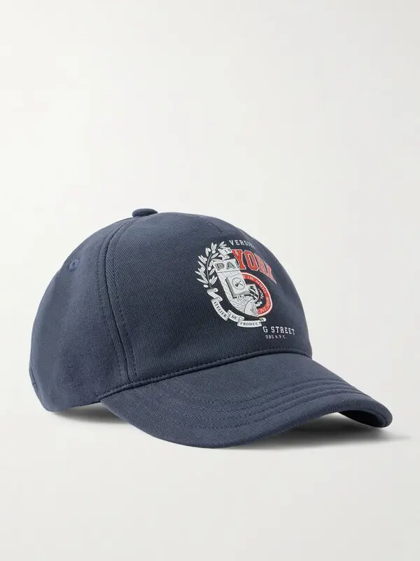 A.p.c. Logo-embroidered Cotton-jersey Baseball Cap - Blue