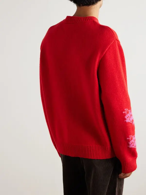 A KIND OF GUISE Floral-jacquard Wool 'khivs' Sweater