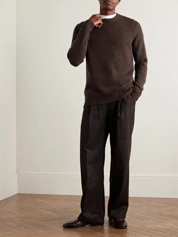 Nn07 Lee 6598 Merino Wool-blend Sweater - Brown