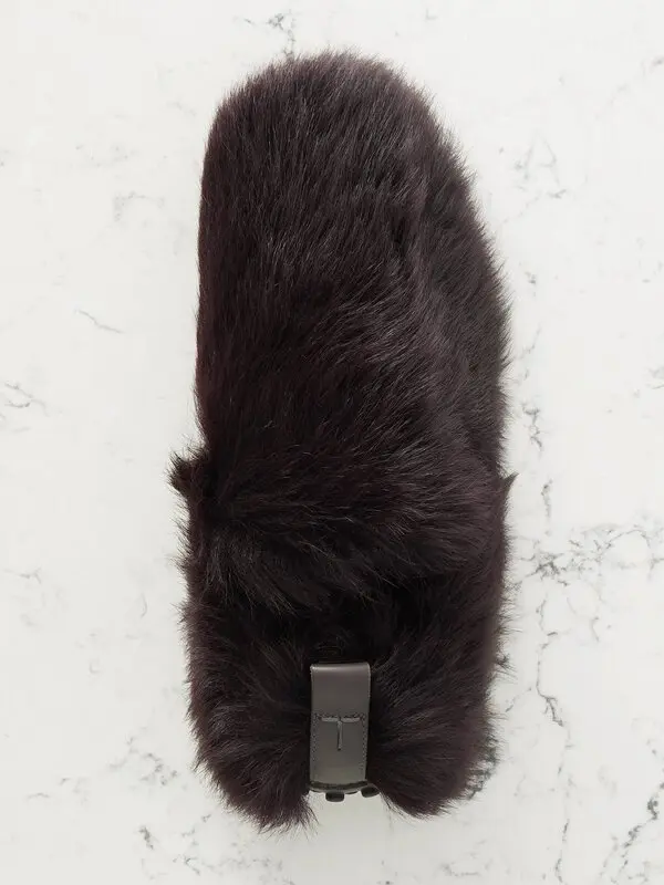 TOD'S Shearling Loafers - Brown
