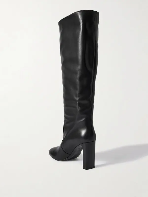 STUART WEITZMAN Babette Tubo Leather Knee Boots