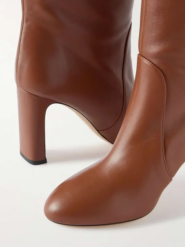 STUART WEITZMAN Babette Tubo Leather Knee Boots