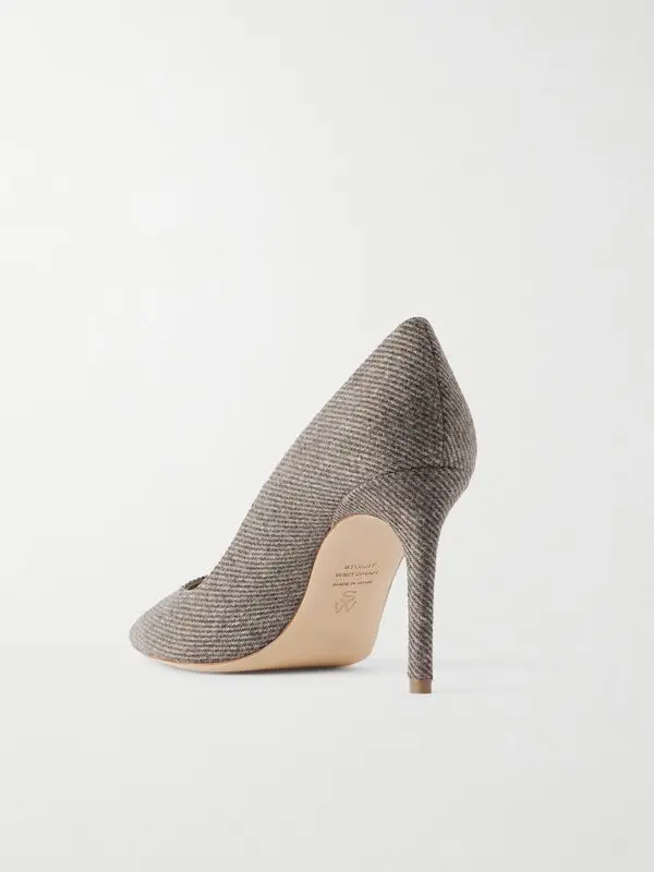 STUART WEITZMAN Power Twill Pumps - Brown