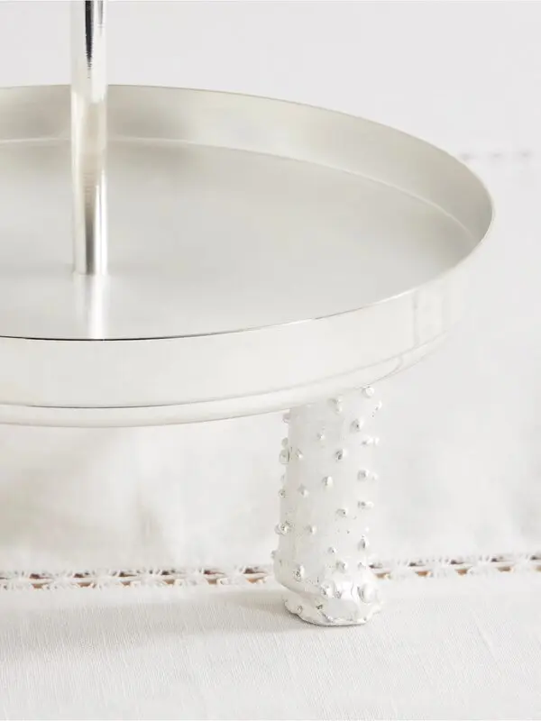 NATALIA CRIADO Plated And Jasper Cake Stand