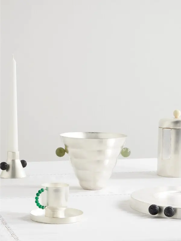NATALIA CRIADO Michelin -plated And Stone Vase